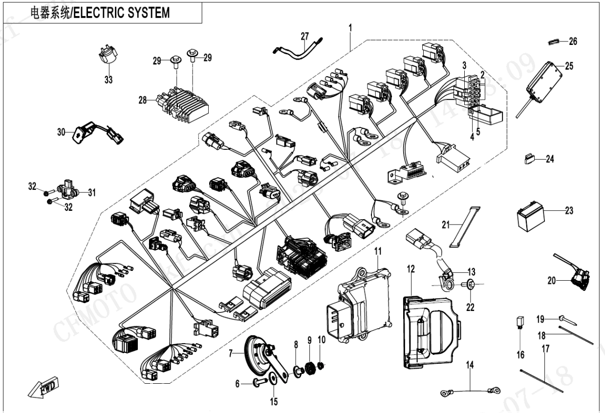 450CLC ELECTRIC SYSTEM – cfmotowholesale