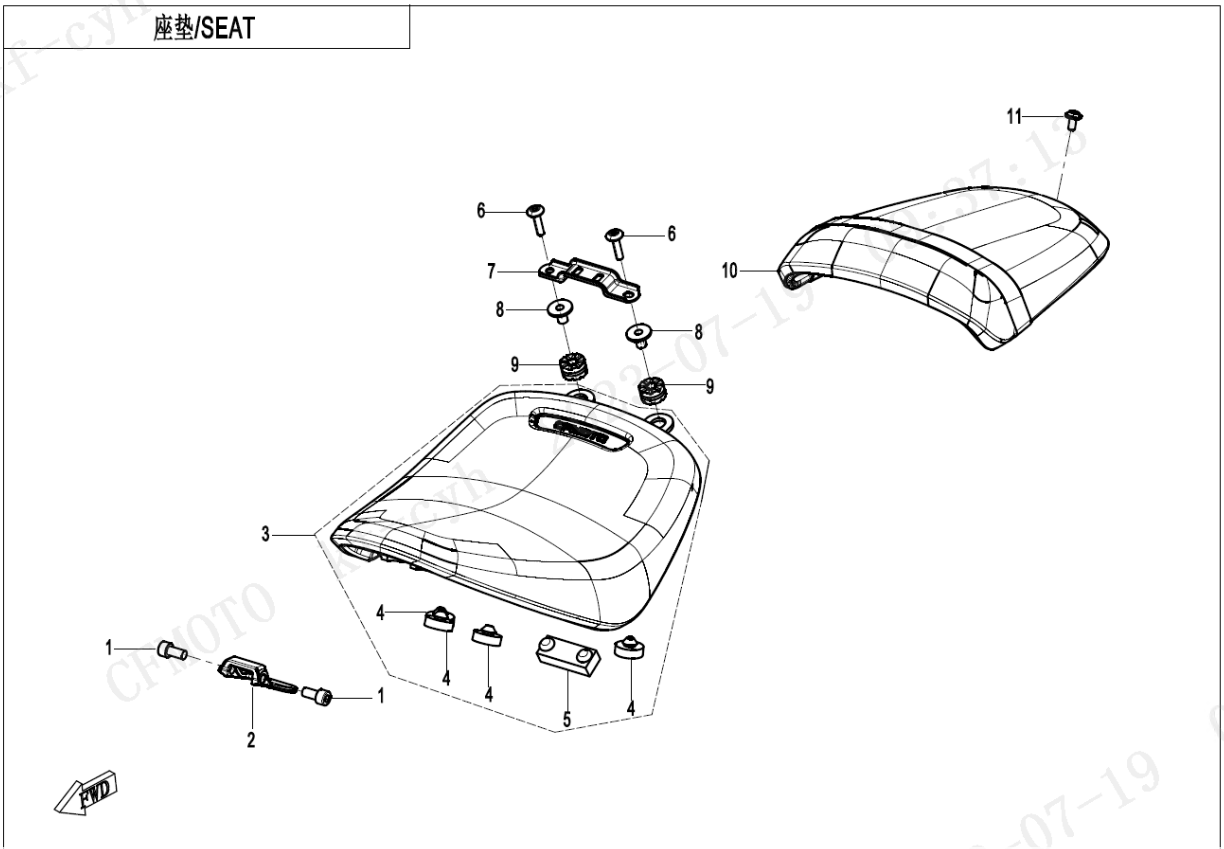 450CLC SEAT – cfmotowholesale