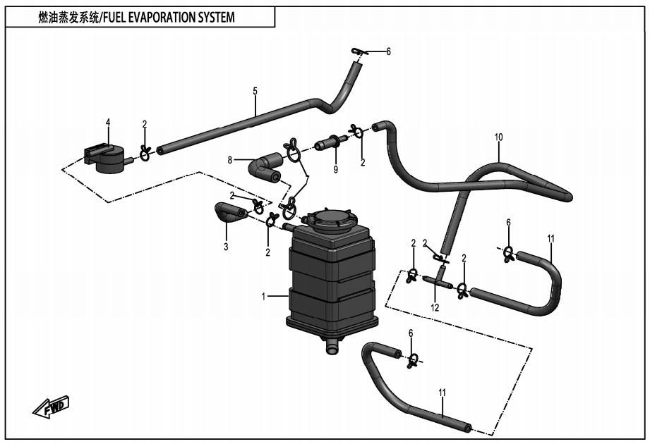650GT FUEL EVAPORATION SYSTEM – cfmotowholesale