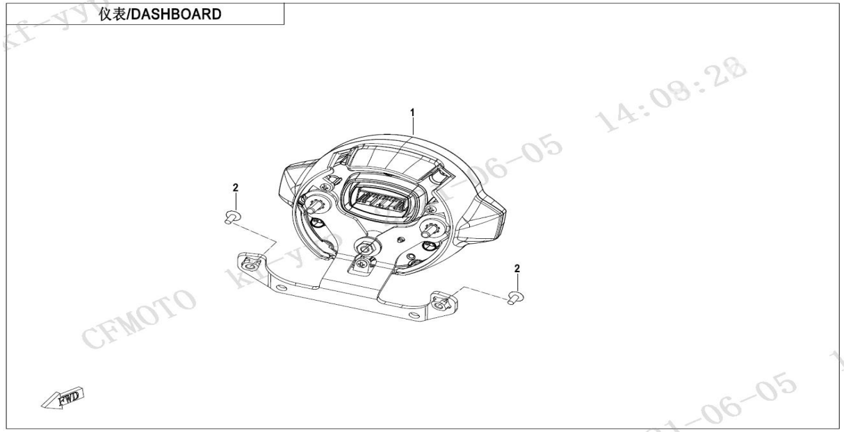 700 CLX Sport DASHBOARD – cfmotowholesale